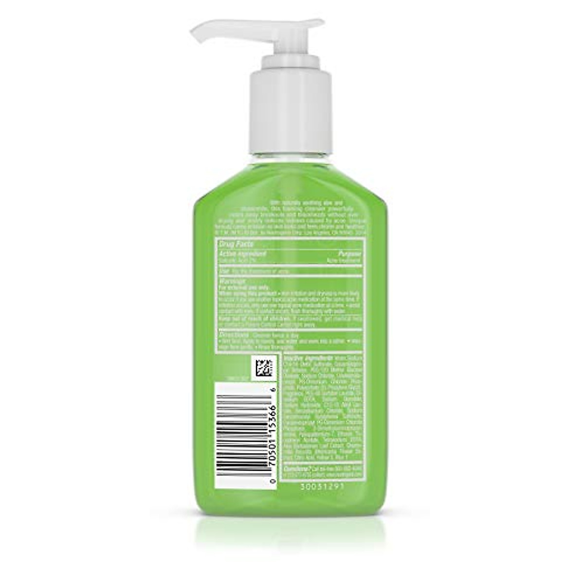 Neutrogena Oil-Free Acne and Redness Facial Cleanser, Soothing Face Wash with Salicylic Acid Acne Medicine, Aloe, and Chamomile to Reduce Facial Redness, 6 fl. oz