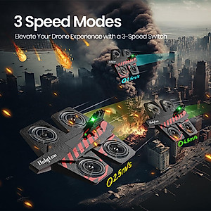 Holyton 2 in 1 Indoor RC Plane for Kids - Altitude Hold, 3D Flips, Headless Mode, 2 Batteries, Easy to Fly Airplane for Ages 8-12