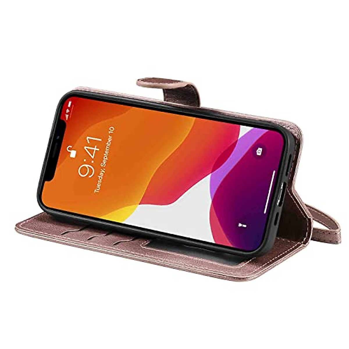 Fansipro Phone Cover Wallet Folio Case for LG V20, Premium PU Leather Slim Fit Cover for LG V20, 2 Card Slots, 1 Photo Frame Slot, Super fit, Golden