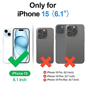 SkyEagle for Compatible Magsafe 2 in 1 Detachable iPhone 15 Wallet Case with Card Holder,Women Men Magnetic PU Leather RFID Blocking Flip Kickstand Credit Card Slots,for Apple 15 6.1",White