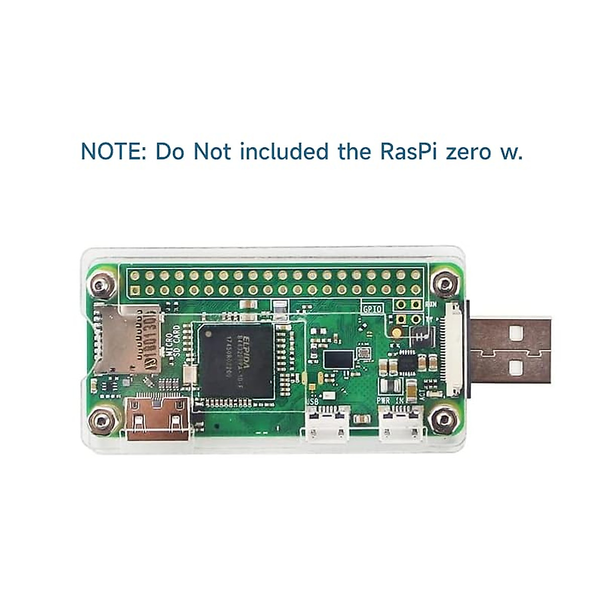 Compatible for Pi Zero USB Addon Expansion Board USBA Add On Extenstion Board with Acrylic Case Compatible for Pi Zero 2 W WH 1.3