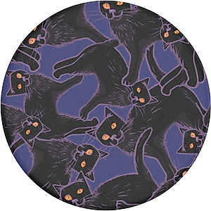 ​​​​PopSockets Phone Grip with Expanding Kickstand, PopSockets for Phone - Black Cat Crossing