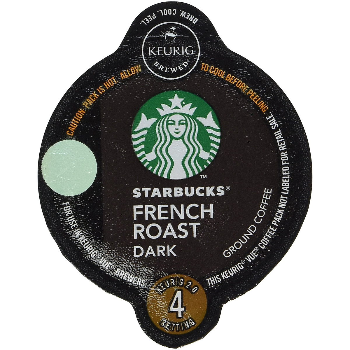 Starbucks Dark French Roast Coffee Keurig Vue Portion Pack, 32 Count