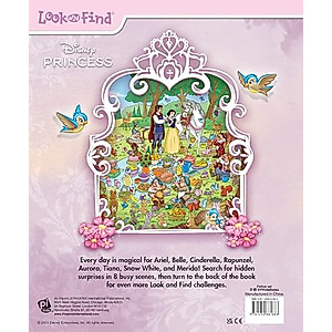 Disney Princess Cinderella, Tangled, Aladdin and More!- Look and Find Activity Book - PI Kids