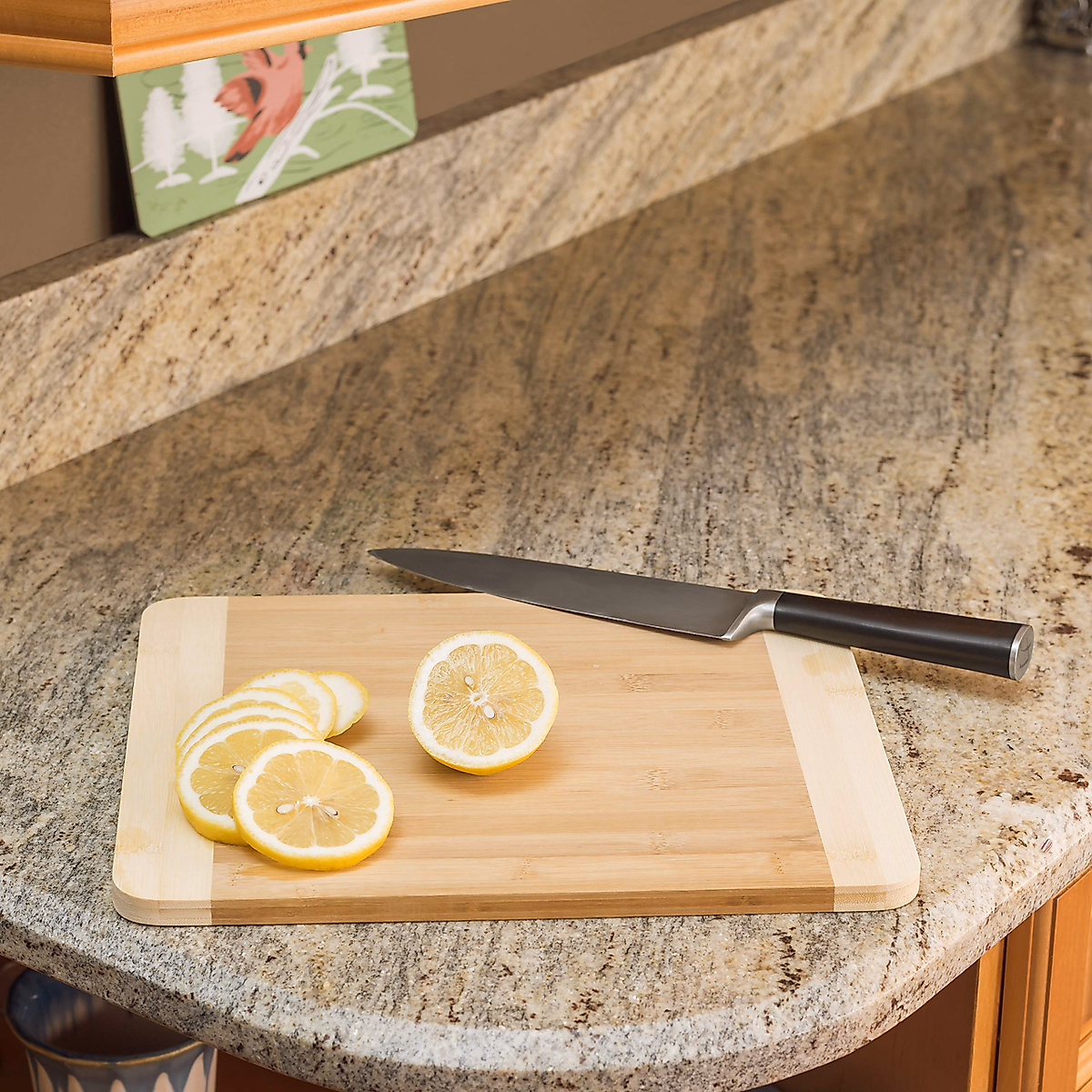 Home Basics, 13.5 by 11.5-Inch Bamboo Cutting Board