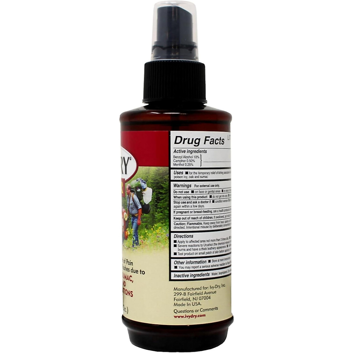 IVY CORPORATION *** Dry Super, Itch Relieving Spray, 6 Fl Oz