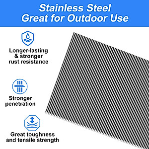 SimCos 23 Gauge Stainless Steel Pin Nails Headless Pinner Nails (3/8",9/16",3/4",1",1-3/8") assorted 5 sizes for Molding Cabinetry Building Assembly (5000)