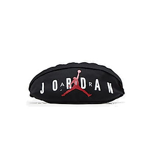 nike jordan waist bag, Black (Black)