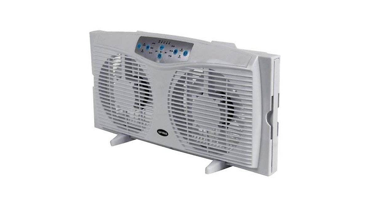 Optimus 8-In Reversible Window Fan - Versatile Cooling & Ventilation
