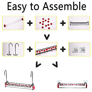 Hummingbird Feeder for Outdoors Hanging, Hanging & Window Two-Mode Horizontal Hummingbird Feeder Tube, with Perch for Standing and Drinking, 12 Feeding Ports, Leak & Bee Proof, Easy to Clean & Fill