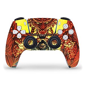 Head Case Designs Officially Licensed Ed Beard Jr Knight Templar Friendship Dragons Vinyl Faceplate Sticker Gaming Skin Decal Cover Compatible With Sony PlayStation 5 PS5 DualSense Controller