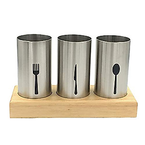 WSKC 4PC Flatware Caddy Holder Stainless Steel