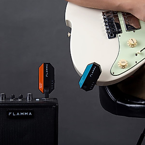 FLAMMA FW10 Digital Wireless Guitar System 2.4GHZ Rechargeable Transmitter Receiver Support 4 Channel For Electric Guitar Bass Violin Keyboard