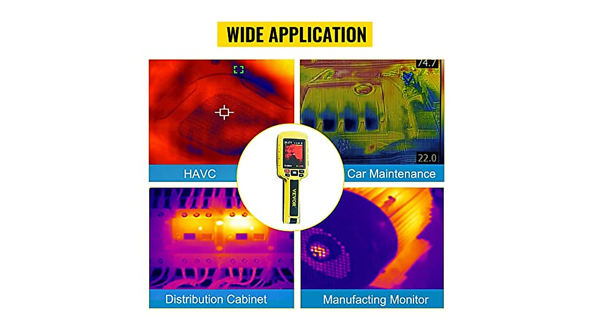 VEVOR Thermal Imaging Camera - High-Res Infrared for HVAC & More