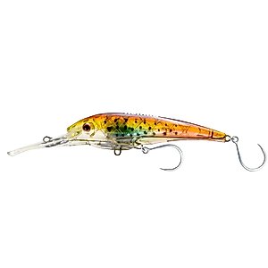 Nomad Design DTX Minnow 110 with Patented Autotune System - Distressed Baitfish Swimming Action, BKK Diablo