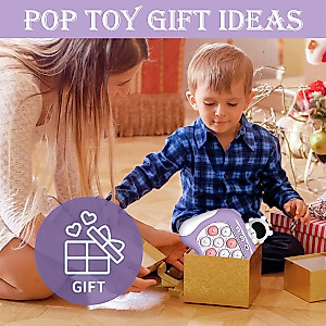 Upgraded Fast Push Game, Pop lt Game Light Up Fidget Toy Pocket Game for Kids Ages 3-12, Handheld Game Sensory Toy with 4 Modes Party Quick Push Fidget Toys, Birthday Gifts for Kids Boys Girls(Purple)