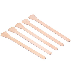Fodattm 100PCS Wood Wax Applicator Sticks Spatulas for Eyebrow Nose Hair Removal Ice Cream and Mask Sticks Applicator
