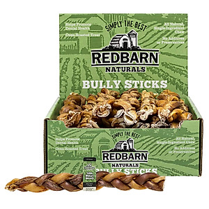 Redbarn 12" Braided Bully Sticks for Dogs (Pack of 1)