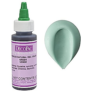 DecoPac Green All-Natural Premium Gel Color 2oz