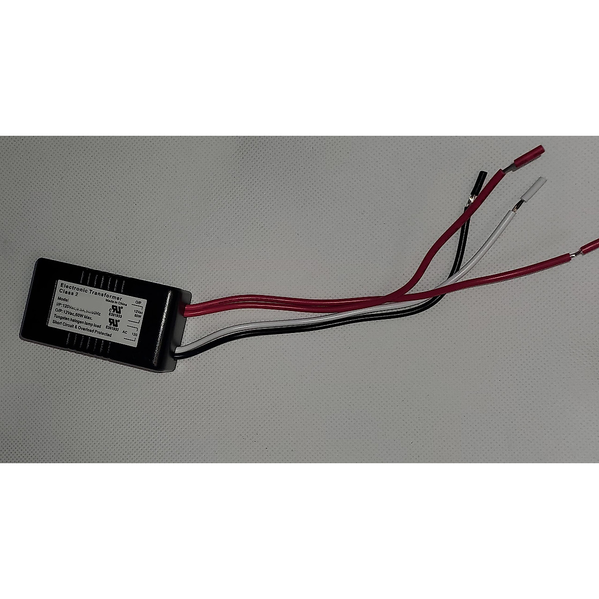 Halogen/Xenon Electronic Transformer 60 Watt Max output 120 Volt Input / 12 Volt Out Put Potted Transformer