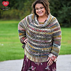 Red Heart Roll with it Melange Theater