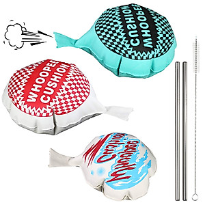 POPLAY 3 Packs Whoopee Cushions 6 and 8 Inches Fun Toys for Novelty Party Favors Kids and Adults Fart Pillow Prank Party Gift