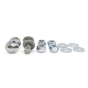 784-5581A Shave Plate Scraper Bar Carriage Bolts Nuts for MTD Snow Blower 790-00120-0637 784-5581A-0637 712-3010, 736-0242, 710-0260 4pk (5/16-18) 5/8"