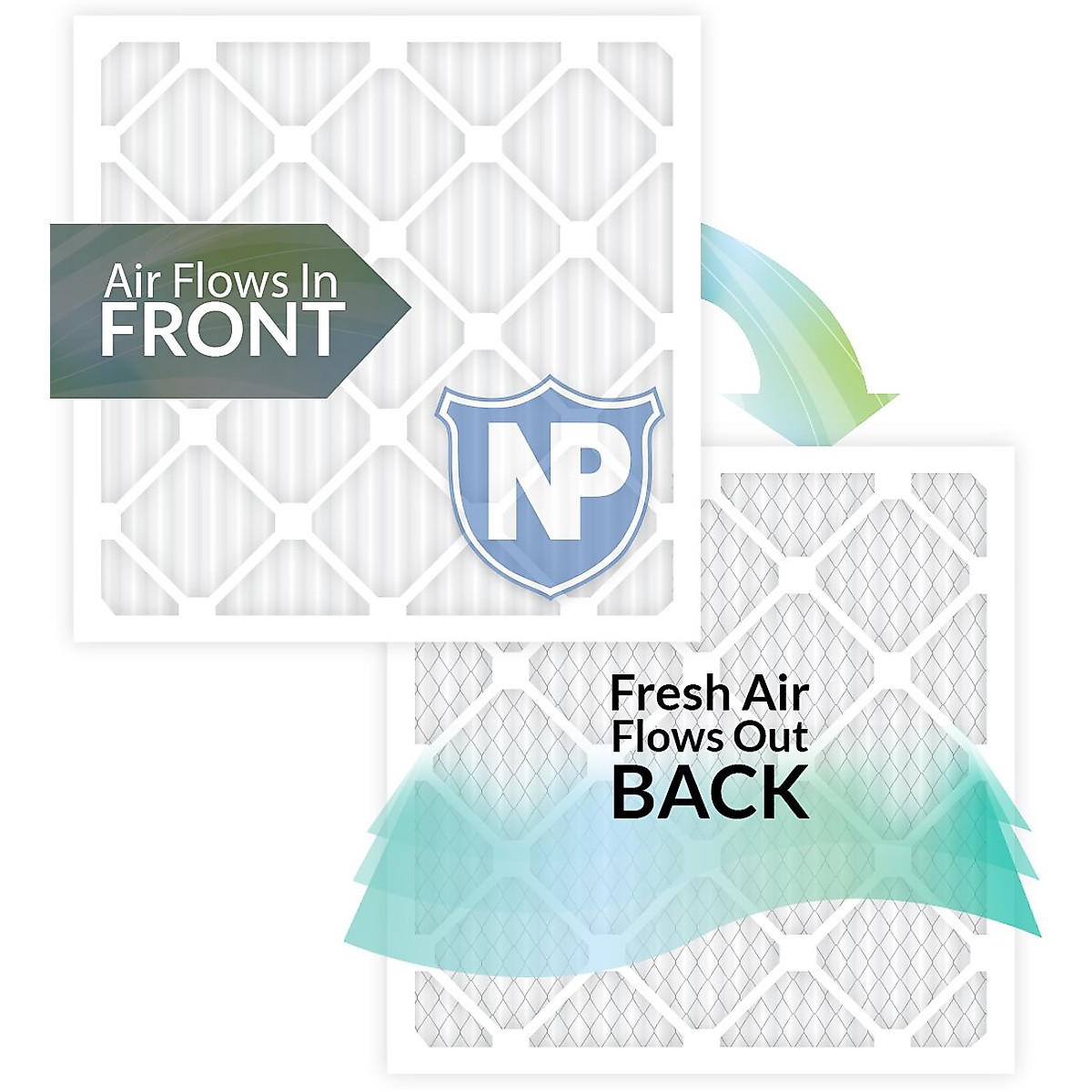 Nordic Pure 16x25x2 (15 1/2 x 24 1/2 x 1 3/4) Pleated MERV 12 Air Filters 3 Pack