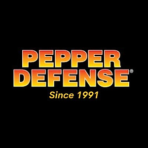 Pepper Defense 1/2 oz. Pepper Spray with Grip Holster and Keychain Attachment - Safety Twist Lock Glow Trigger - Maximum Strength 10% OC Formula - Self Defense Personal Protection (Zebra 1-Pack)