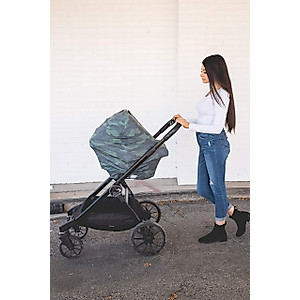 Copper Pearl Multi-Use Cover: Car Seat Covers, Nursing Cover, and Stroller Cover for Sun - Stretchy Fabric, All-Season Use, Stylish Designs, Easy Access for Moms - Hunter