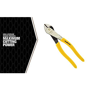Southwire - 58289440 Tools & Equipment DCP8D 8-Inch High-Leverage Diagonal Cutting Pliers with Dipped Handles