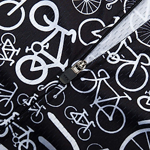 Uriah Men's Cycling Jersey Short Sleeve Reflective with Rear Zippered Bag Skull Bike Size XL