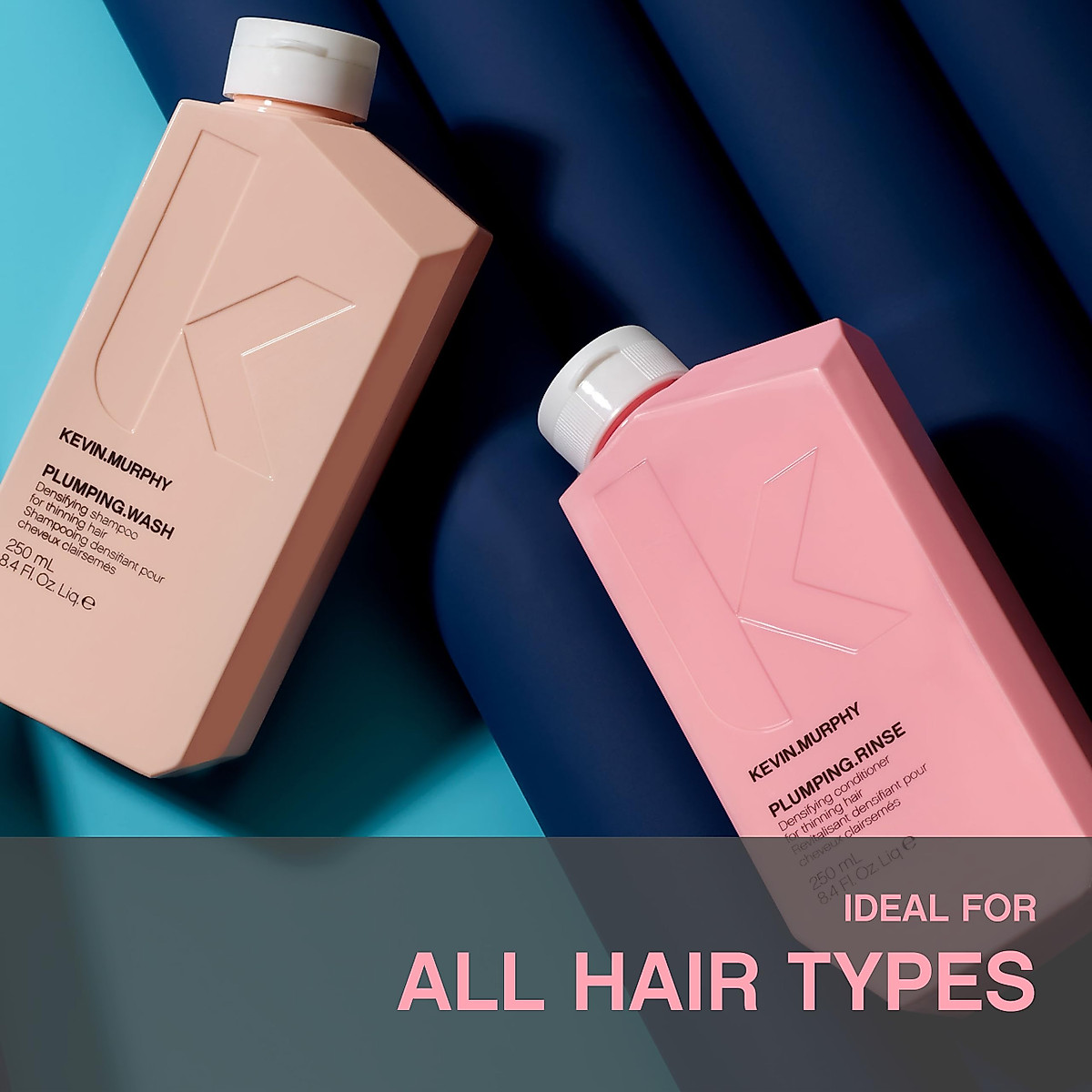 KEVIN.MURPHY PLUMPING.RINSE - Thickening Hair Conditioner - For Fine, Thin & Aging Hair - Hydrating Conditioner - For Shine, Volume & Texture - With Bamboo Extract & Shea Butter - 250 mL / 8.4 fl oz
