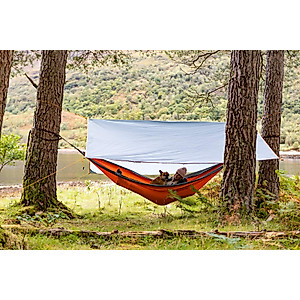 Nevis Outdoor Camping Hammock for Two People - Holds up to 500lbs - with Adjustable Tree Straps, Heavy Duty Aluminium Carabiners and Integrated Carrying Pouch. A Must-Have Camping Accessory