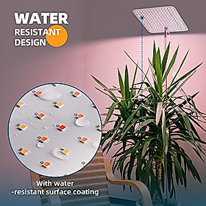 Barrina Plant Grow Light, 182 LEDs Full Spectrum Grow Lights for Indoor Plants, Height Adjustable Growing Lamp Fixture with Automatic Timer 3/6/12H, 7 Dimmable Levels, 3 Color Mode for Large Plants