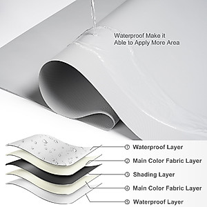 Boolegon Blackout Roller Shades for Window, Custom Roller Blinds UV Protection Thermal Insulated Pull Down Room Darkening Shades for Home Office Bedroom Kitchen, Easy Install, black,80" W x 64" H