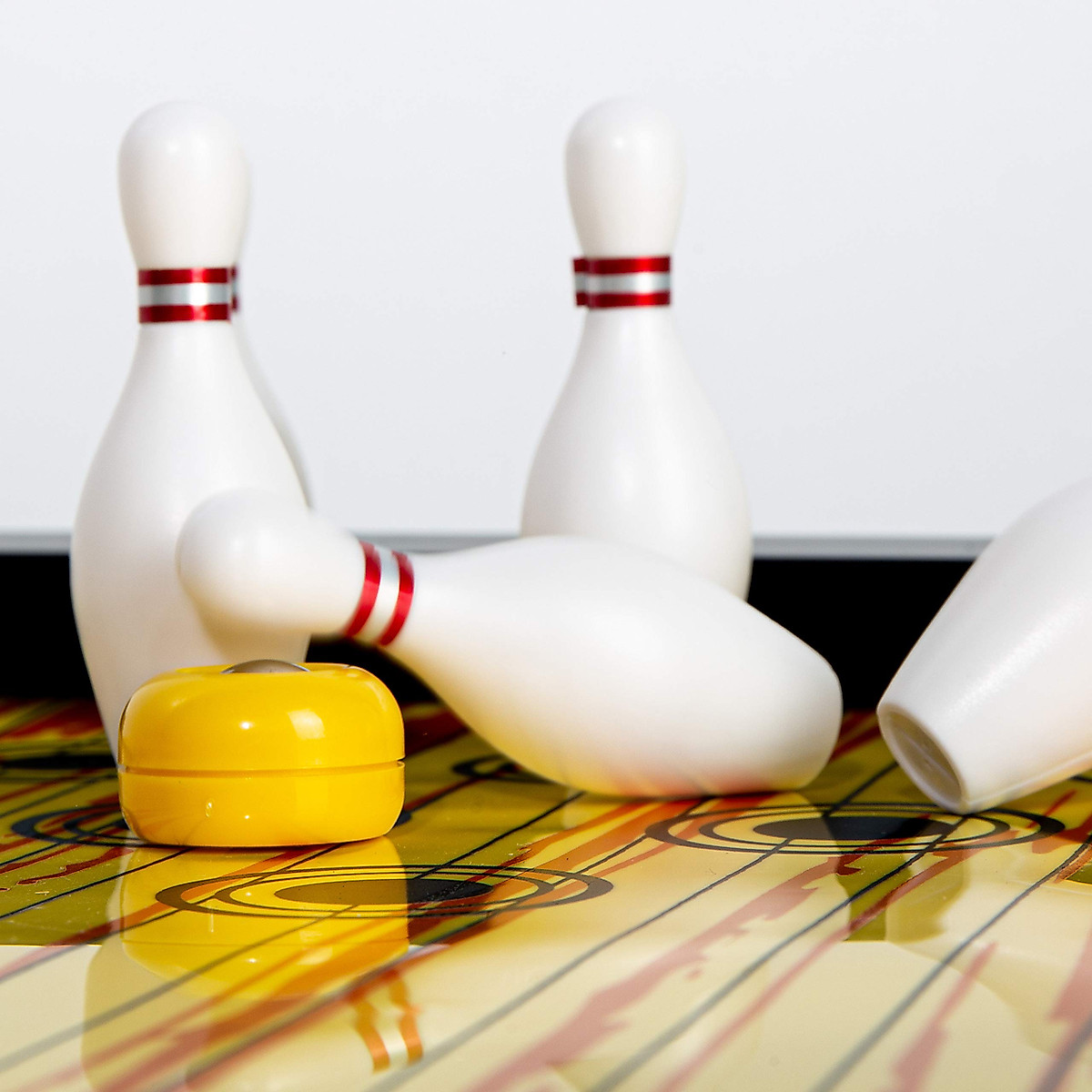 Franklin Sports Shuffleboard Table Game Mats – Tabletop Shuffleboard Mats and Pushers – Indoor Shuffleboard and Curling Games - Football Shuffleboard