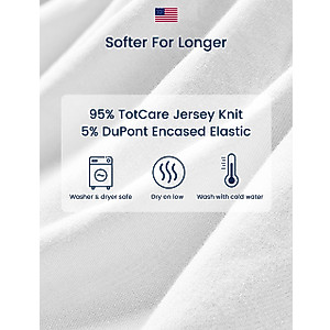 TotAha Botanical Pack and Play Sheets Fitted, Compatible with Graco Pack N Play Playard Crib, Babyletto, Dream on Me, Baby Trend, and Other Playpen Mattress, Premium Soft Mini Crib Sheets, 2 Pack