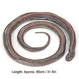 Airshi Fake Snake Toy, Funny Simulated 31.5 Inch Lifelike Snake Model for Theme Party