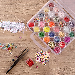 SGHUO 4pack 60PCS 5D Embroidery Diamond Painting Box Storage Containers