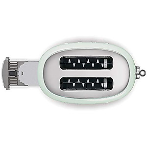 Smeg TSF01PGUS 50's Retro Style Aesthetic 2 Slice Toaster, Pastel Green