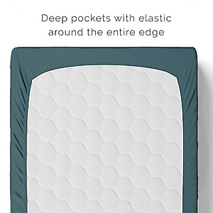 Natemia Organic Cotton Changing Pad Cover - 16x32 - Silky Soft & Hypoallergenic - Fits Cradle & Bassinet - Perfect Baby Shower Registry Gift