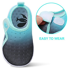 FEETCITY Baby Boys Girls Water Shoes Beach Quick Dry Swim Barefoot Aqua Socks Outdoor Athletic Pool Shoe 12-18 Months Infant