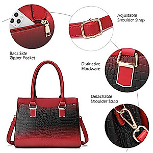 LJOSEIND Women’s Handbags Designer Satchel Purse Structured Shoulder Bags Work Top Handle Bags Totes