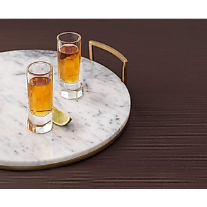 JoyJolt Aqua Vitae Shot Glass Set of 4. Crystal Shot Glasses, Round Clear Shot Glasses Set with Octagon Base. 1 – 2 oz Cups for Tequila, Limoncello, Vodka or Aperitif. Fun Christmas Gifts