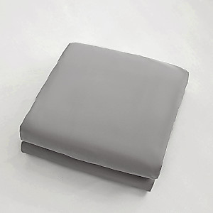 Bedding Twin Size Fitted Sheet Only-Twin Size Deep Pocket Bottom Fitted Sheet Fits 15inches Bed Matress Sheet Soft and Microfiber Easy Care-Light Gray