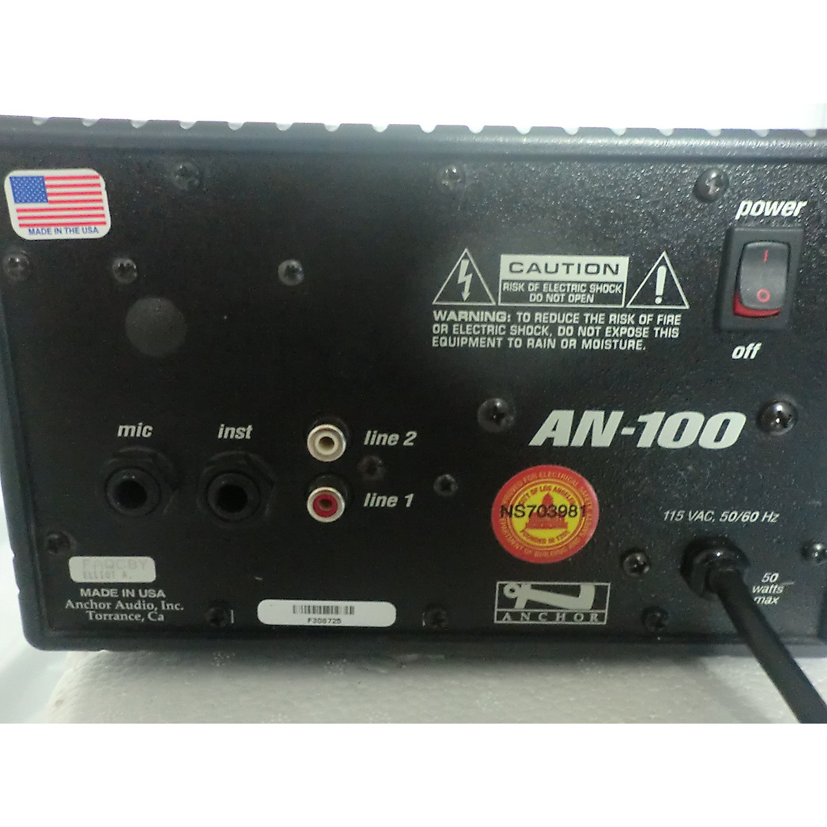 AN-100 Powered Monitor Speaker System