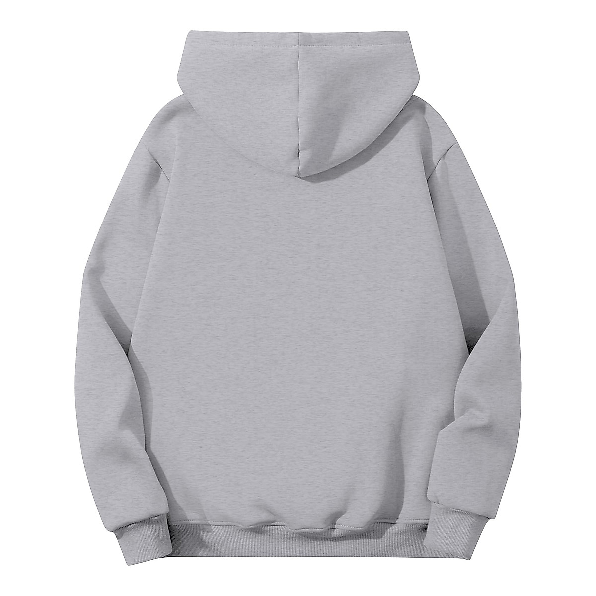 PEHMEA Men's Winter Warm Fleece Hoodie Pullover Long Sleeve Sherpa Lined Hooded Sweatshirt with Pocket(Grey-L)