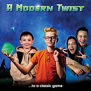 Cosmic Kick The Can: Glow in The Dark Outdoor Night Games for Kids | Ages 5+, 4-12 Players | Glow in The Dark Toys | Light Up Outdoor Toys for Kids 8-12 | Gifts for Boys 8-12+ | Sports & Outdoor Play