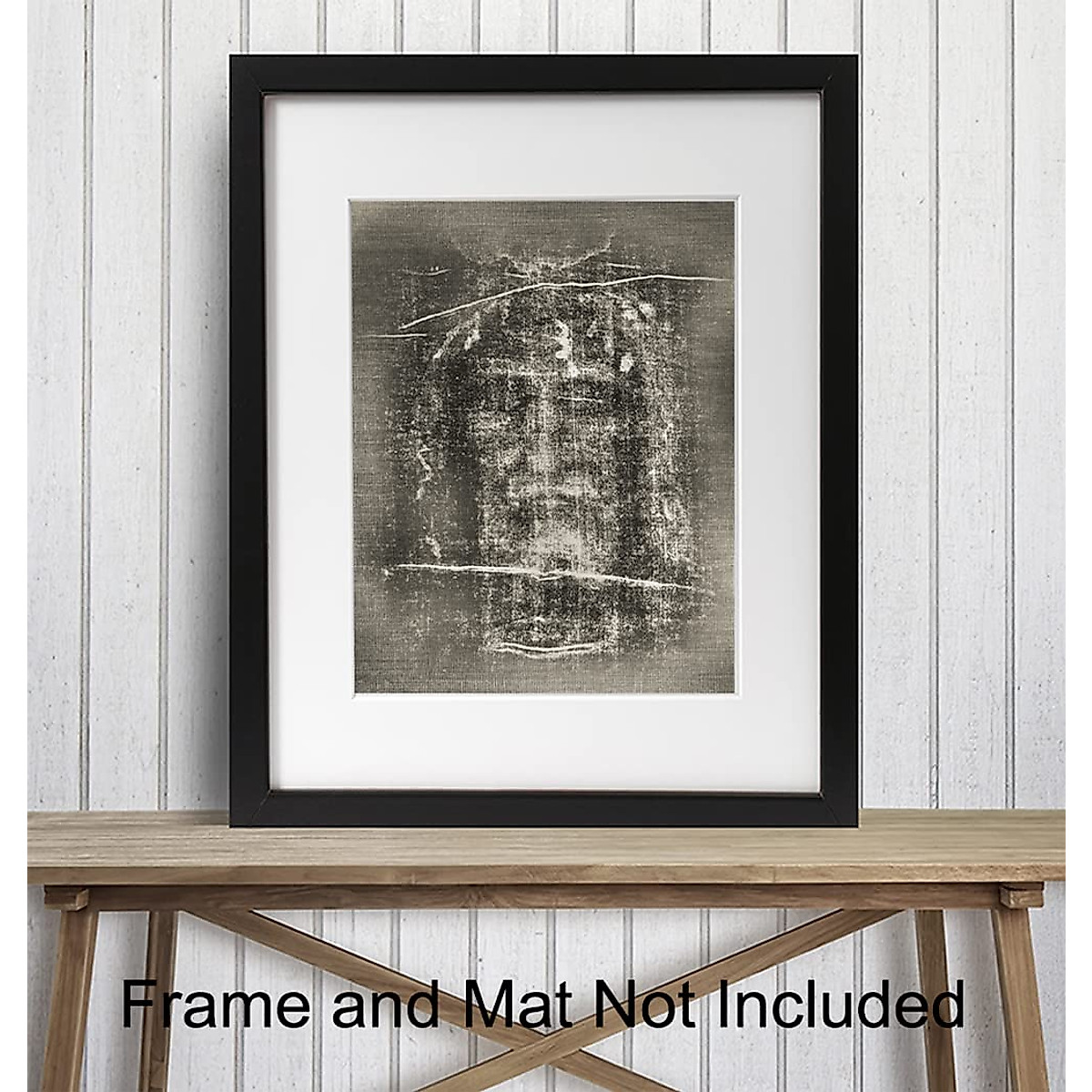 Jesus Wall Decor - Jesus Christ - Shroud of Turin Photo Picture Wall Art Print- Catholic Gifts, Religious Christian Wall Decor for Pastor, Priest, Ordained Minister - 8x10 Poster